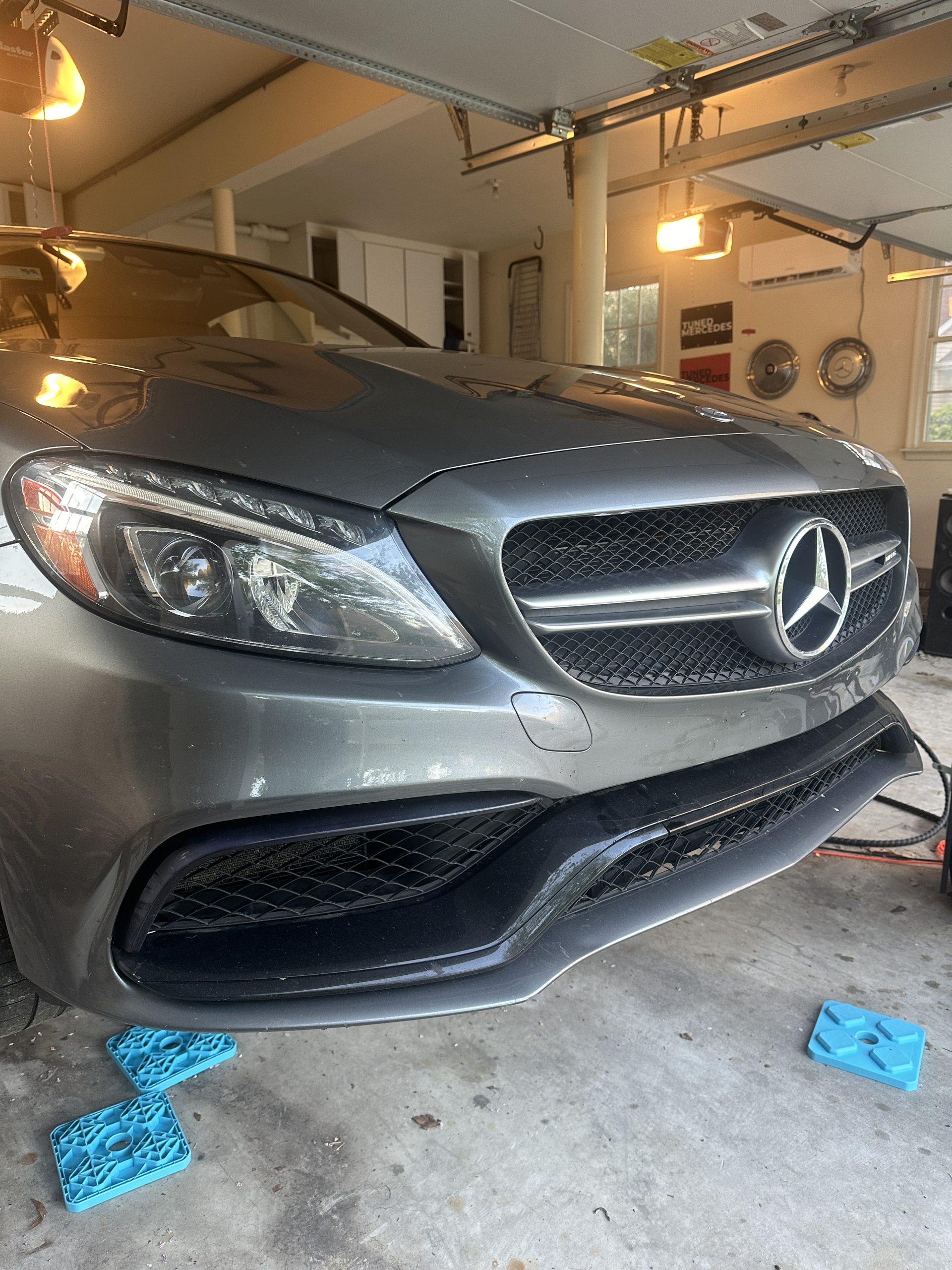 Testing the C63 On Our New Lift - TunedMercedes